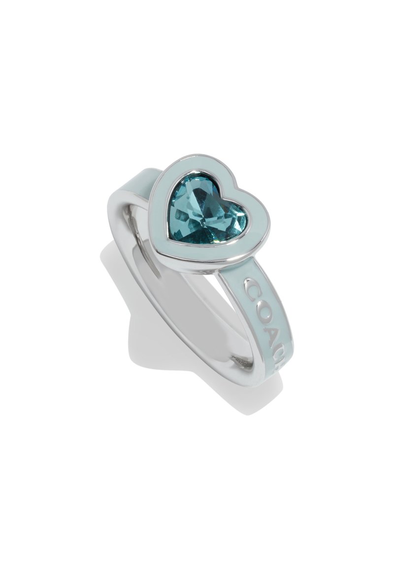 COACH SIGNATURE HEART - Ring - blue - Zalando.ie