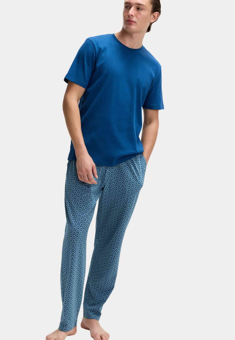 Marks & Spencer RICH GEOMETRIC SET - Pyjama set - blue mix/mottled blue ...