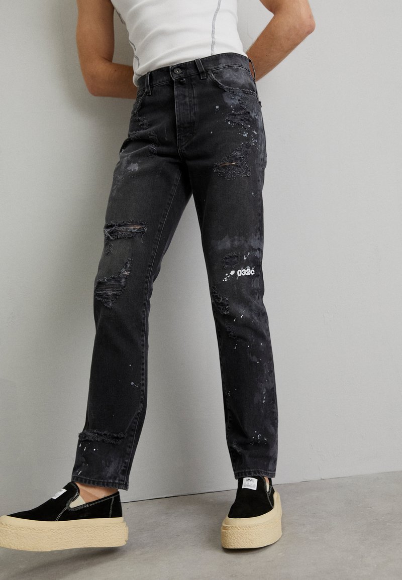 032c DOUBLE SHIFT PAINTER - Slim fit jeans - dark grey - Zalando.ie