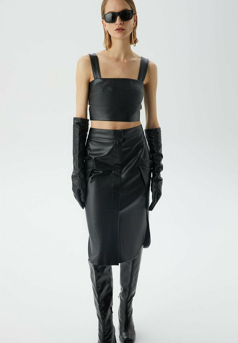 Rue les créateurs CROP - Top - black/schwarz - Zalando.de