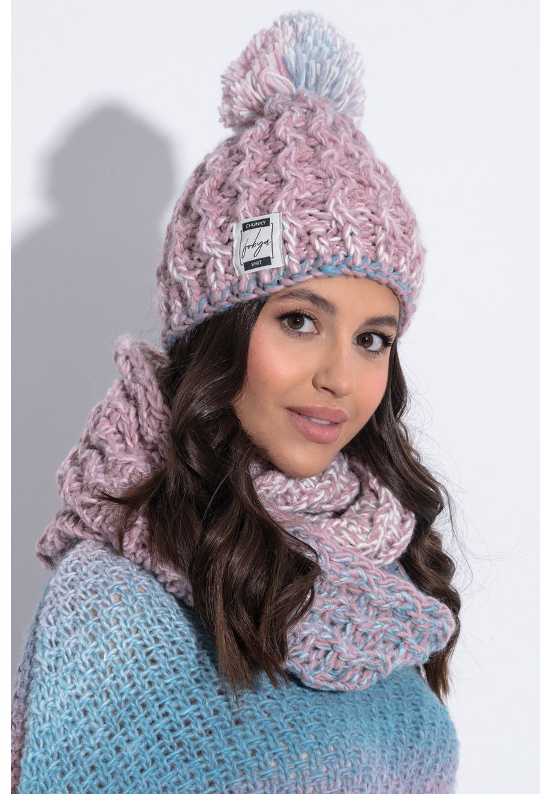 Fobya KOMPLET - Czapka/jasnoróżowy - Zalando.pl