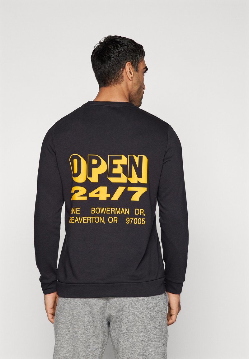 Nike Performance CREW - Sweatshirt - black/sundial/sort - Zalando.dk