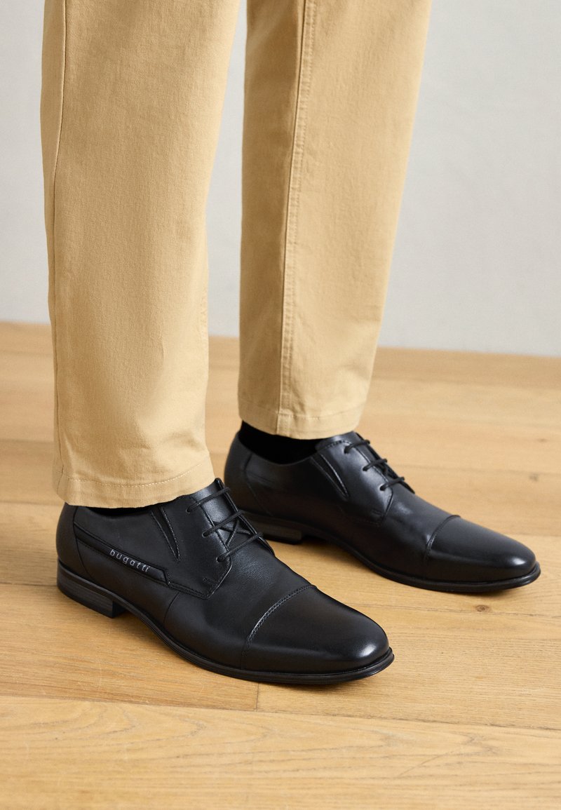 bugatti LEAGRO - Cipele s vezicama - black/crno - Zalando.hr