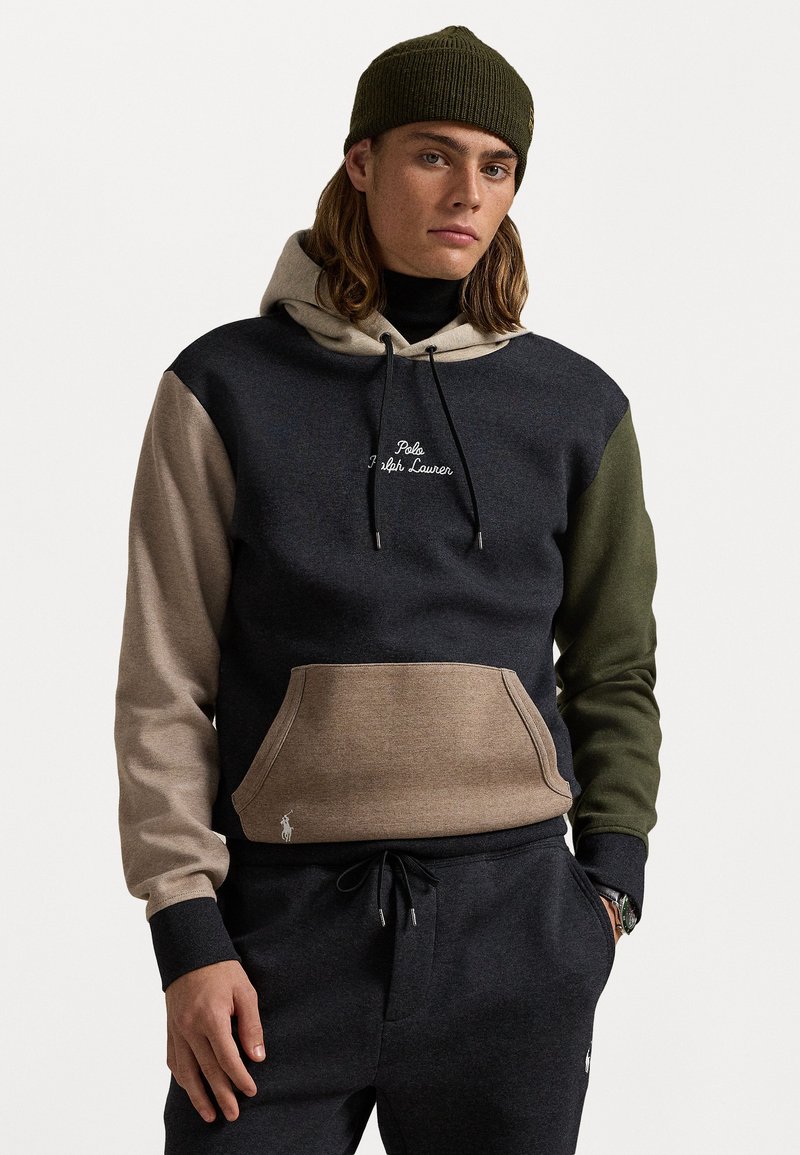 Polo Ralph Lauren LOGO COLOR-BLOCKED DOUBLE-KNIT HOODIE - Sweatshirt ...