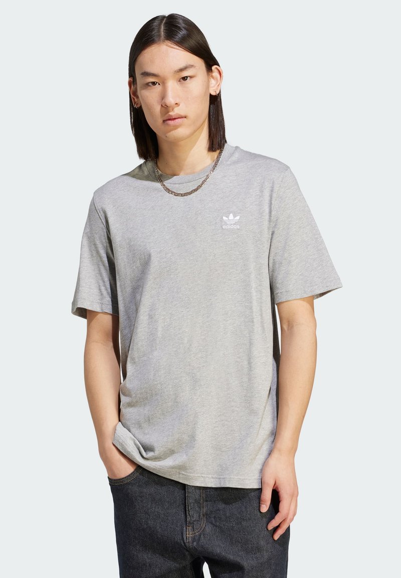 adidas Originals ESSENTIAL - T-Shirt basic - medium grey heather/grau ...
