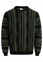 Redefined Rebel TETON REGULAR FIT - Strickpullover - climbing ivy/khaki ...