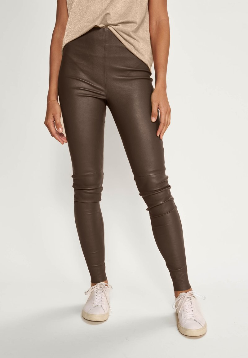 Mos Mosh Leggings - Trousers - dark brown - Zalando.ie