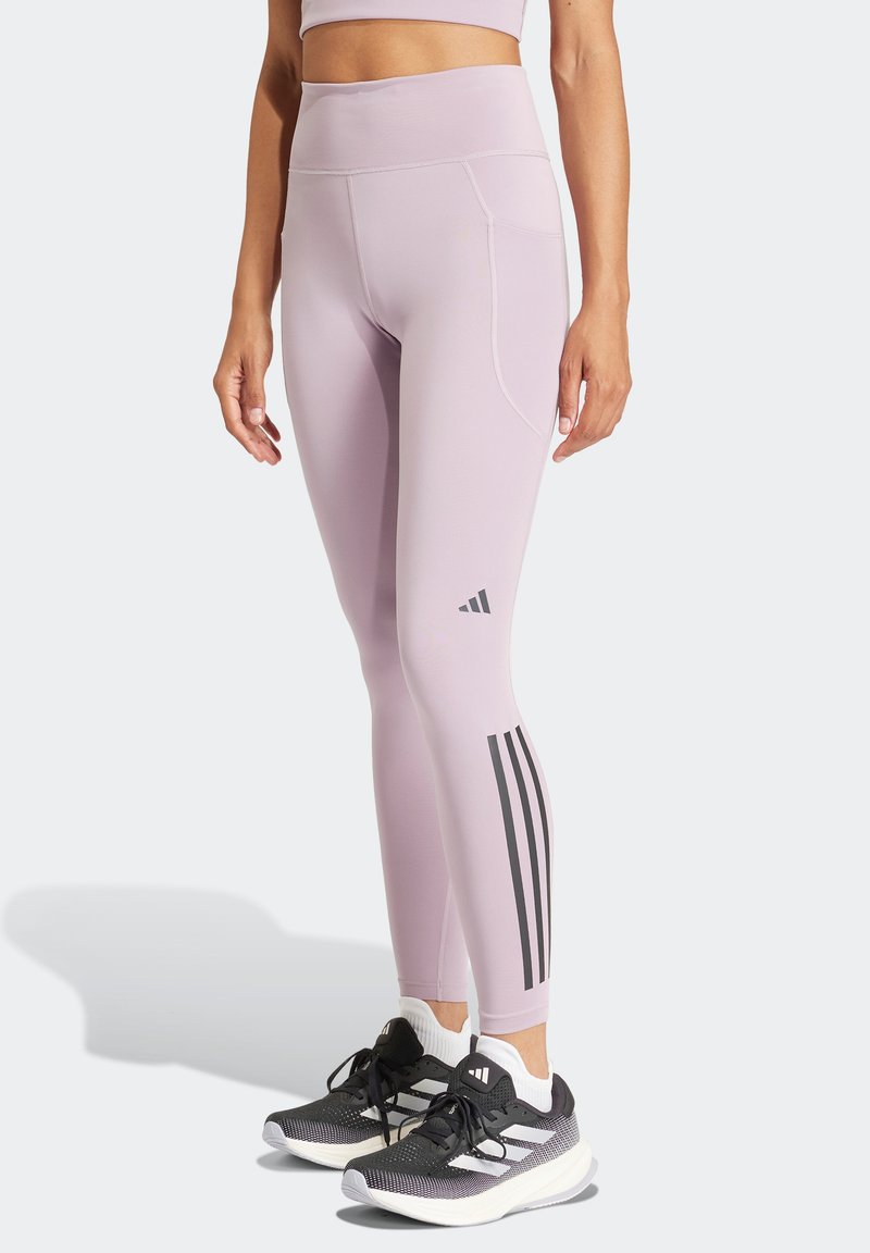 adidas Performance DAILY RUN 3S - Tights - preloved fig/flieder - Zalando