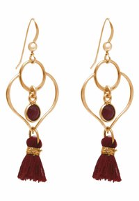 Gemshine YOGA LOTUSBUMEN UND QUASTEN - Pendientes - gold coloured ...