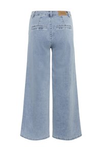 Cream VISTI - Pernera ancha - cleveland light blue denim/denim azul ...