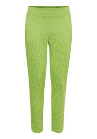 ICHI IHKATE - Tracksuit bottoms - greenery leo jacquard/evergreen - Zalando