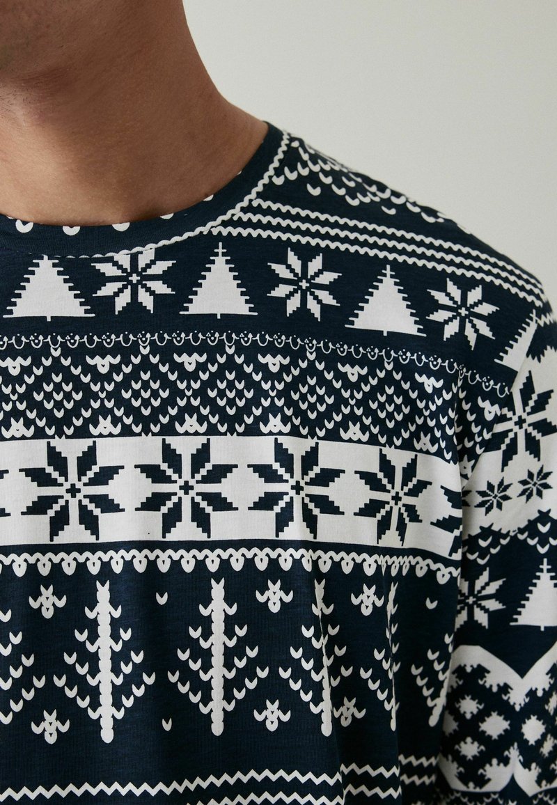 Next MATCHING FAMILY CHRISTMAS - Pyjamas - navy blue fairisle pattern/blå - Zalando.se