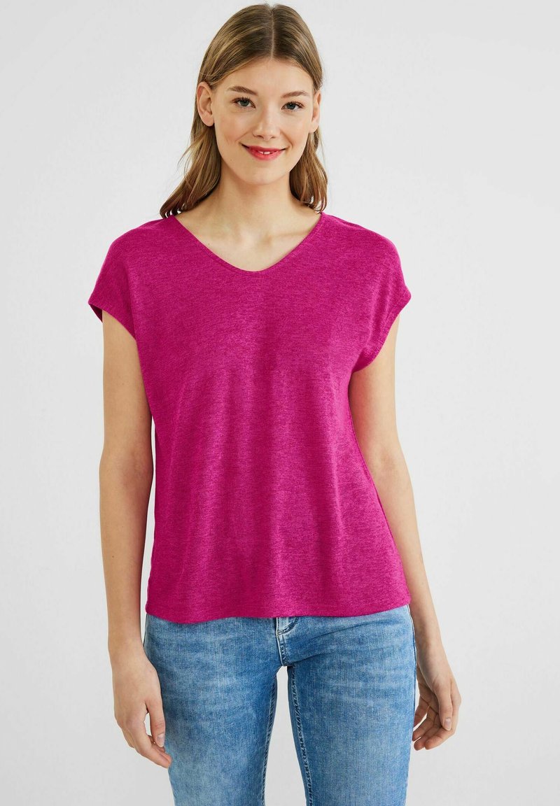 Street One IN OPTIK - T-Shirt basic - pink - Zalando.de