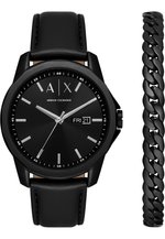 Armani Exchange THREE-HAND DAY-DATE - Klocka - black/svart - Zalando.se