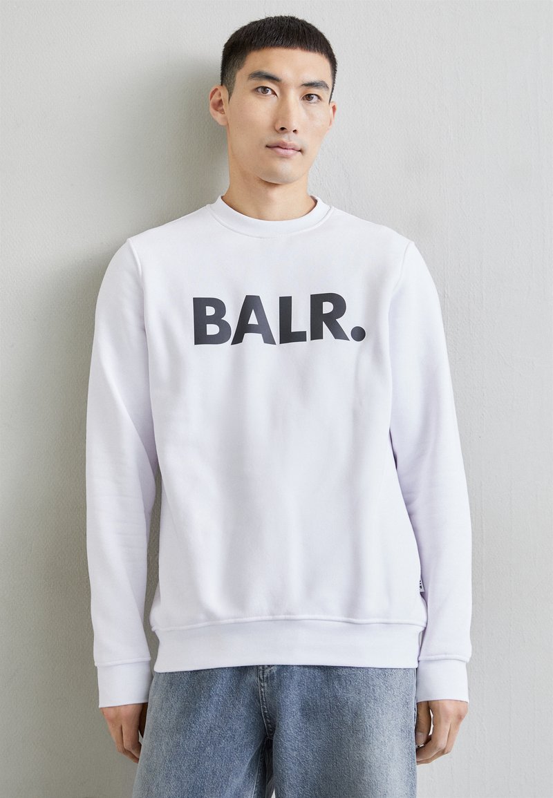 BALR. BRAND STRAIGHT CREWNECK - Sweater - bright white/wit - Zalando.nl