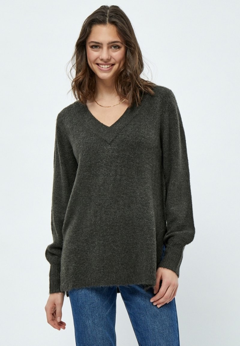 PEPPERCORN PCALIAH - Jersey de punto - beluga green melange/gris ...