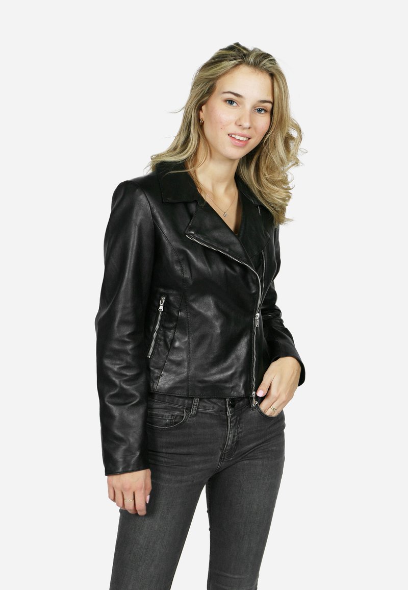 Freaky Nation LOOK BRIGHT FN SF - Leren jas - black/zwart - Zalando.be