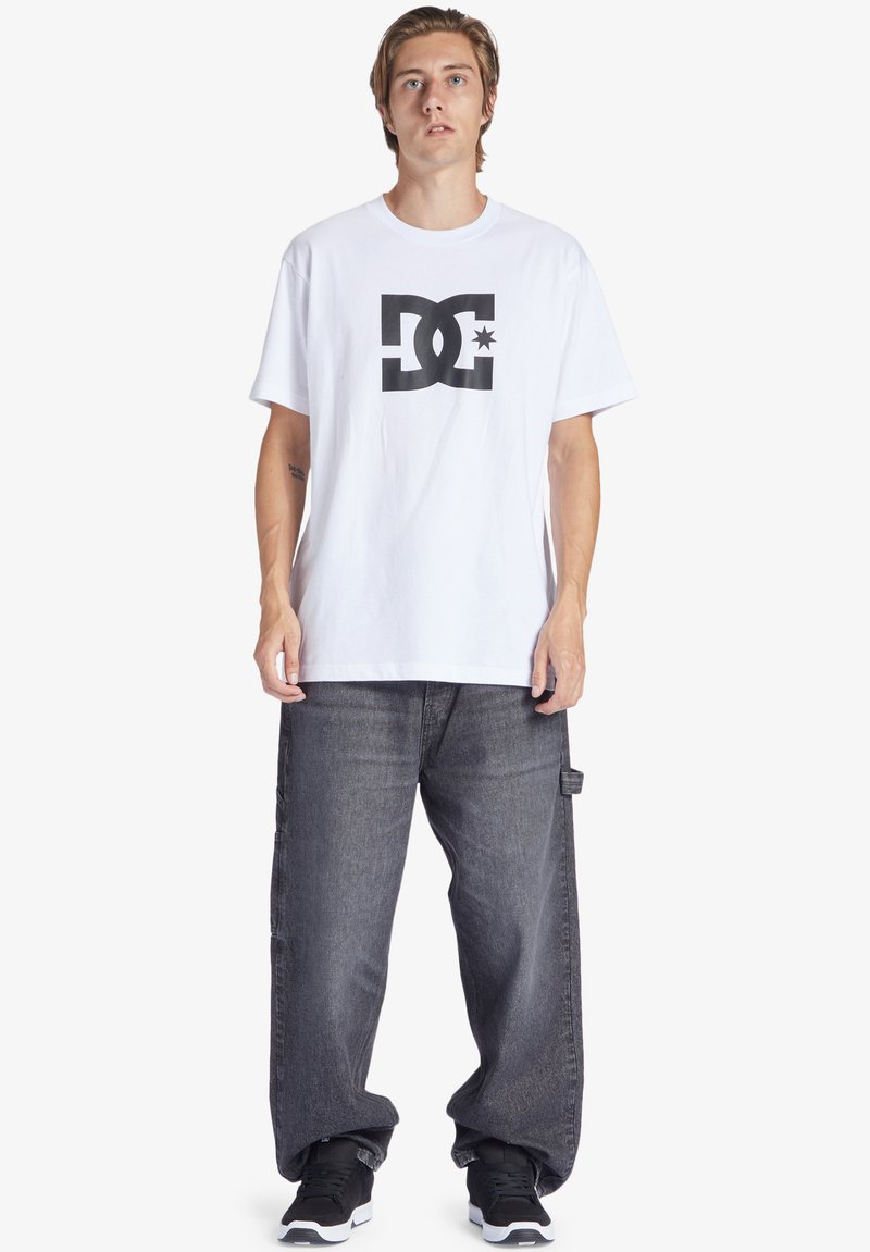 Dc Shoes Worker Baggy Kvaw Relaxed Fit Jeans Black Denim Zalandoie