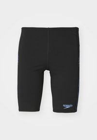 Speedo MENS PANEL JAMMER - Boxer de înot - black/curious blue/negru ...