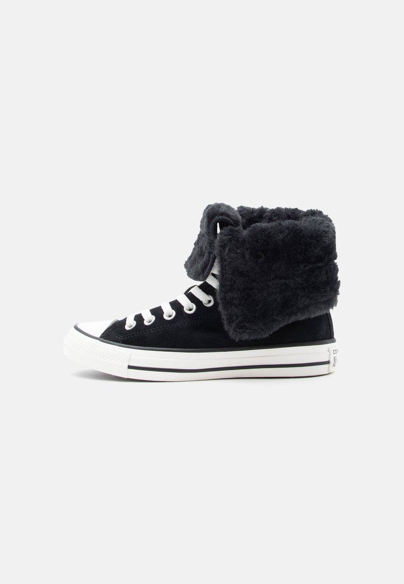 Converse CHUCK TAYLOR ALL STAR FOLD OVER - High-top trainers - black ...