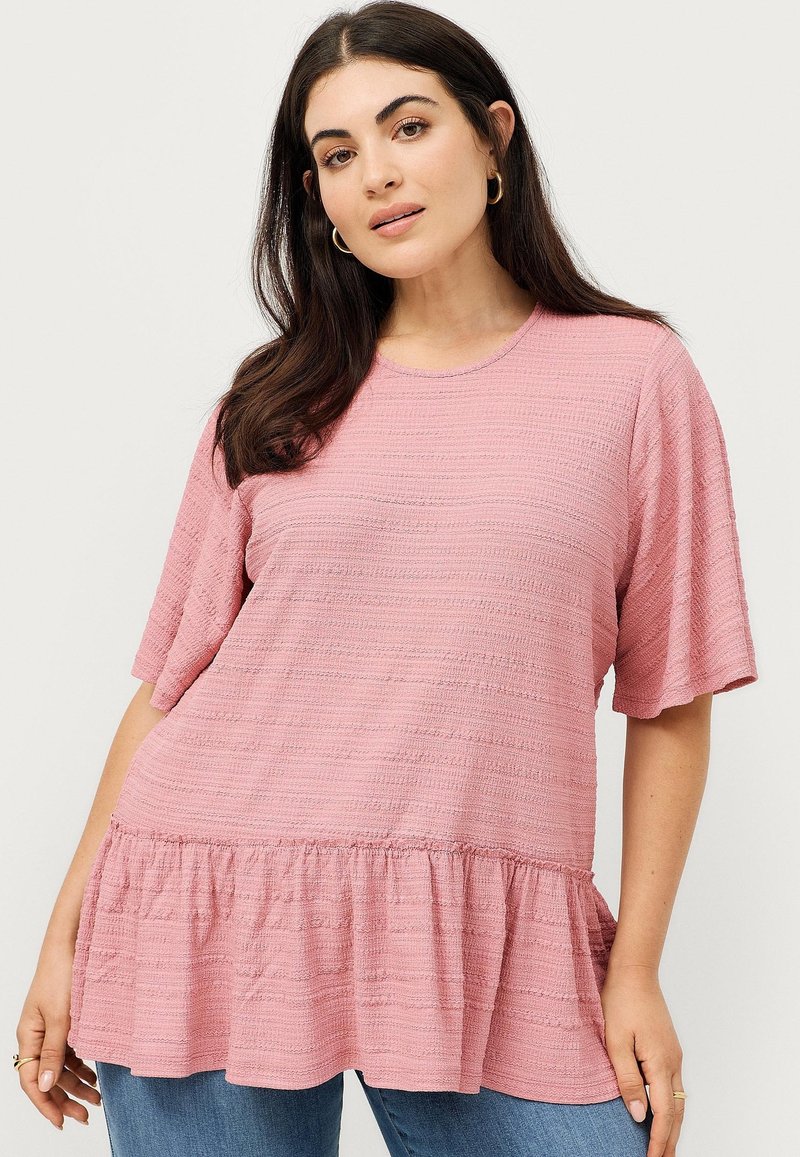 Ellos Plus collection SANNY - Bluse - rosa/hellrot - Zalando.de