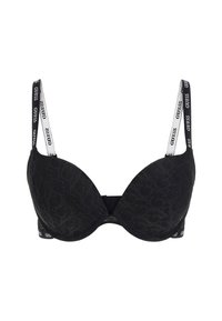 Guess LOGO ALL OVER - Push-up podprsenka - nero/černá - Zalando.cz