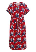 GOLDNER Jerseykleid - ruby red / royal blue / cream white/rot - Zalando.de