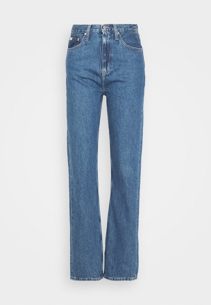Calvin Klein Jeans HIGH RISE STRAIGHT - Vaqueros rectos - light blue ...