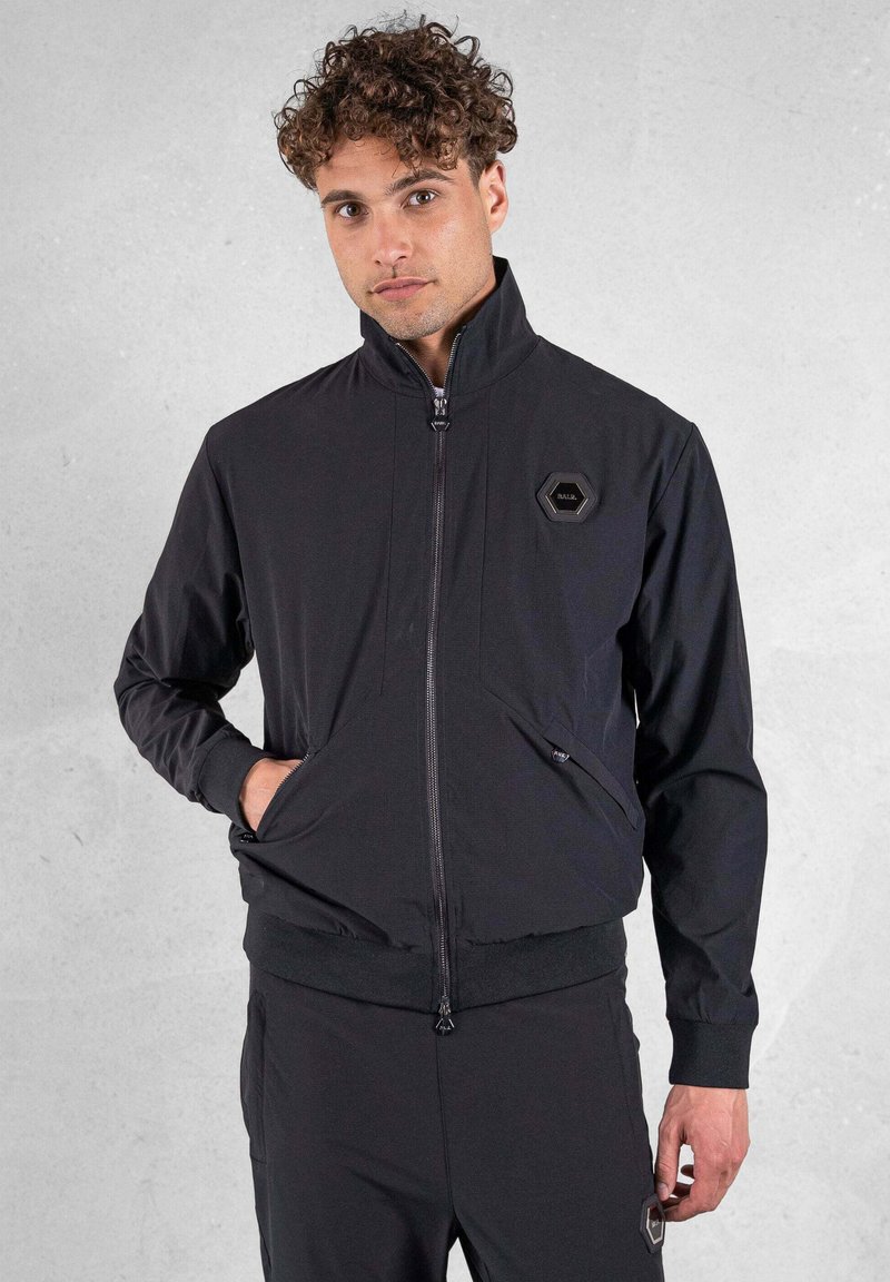BALR. LOUIS SLIM RIPSTOP TRACK - Training jacket - jet black/black ...
