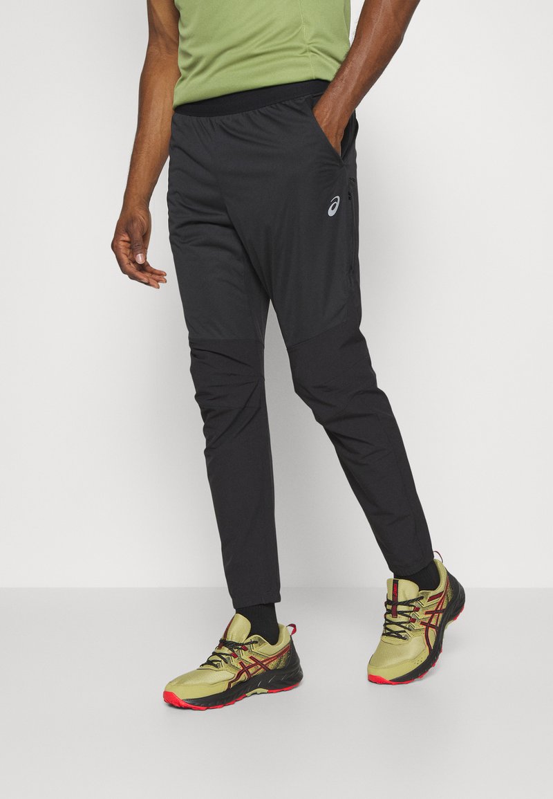 ASICS WINTER RUN PANT - Tracksuit bottoms - performance black/black ...