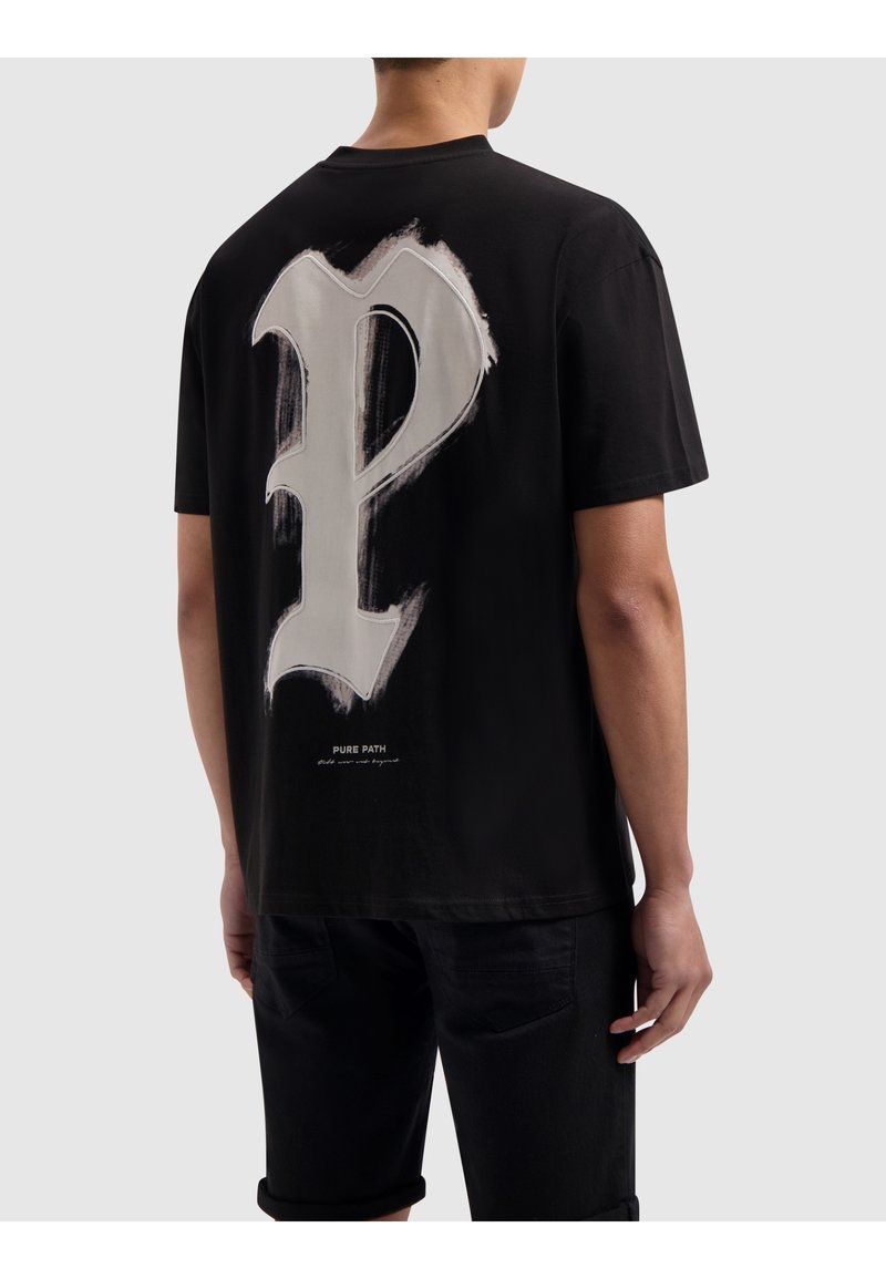 Pure Path CREWNECK - T-Shirt print - black/schwarz - Zalando.de