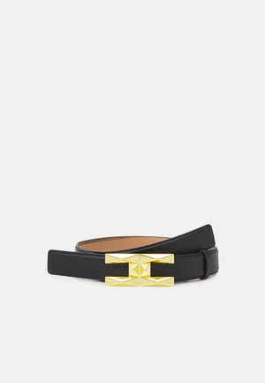 GCDS LOGO BELT - Gürtel - gold-coloured/schwarz - Zalando.de