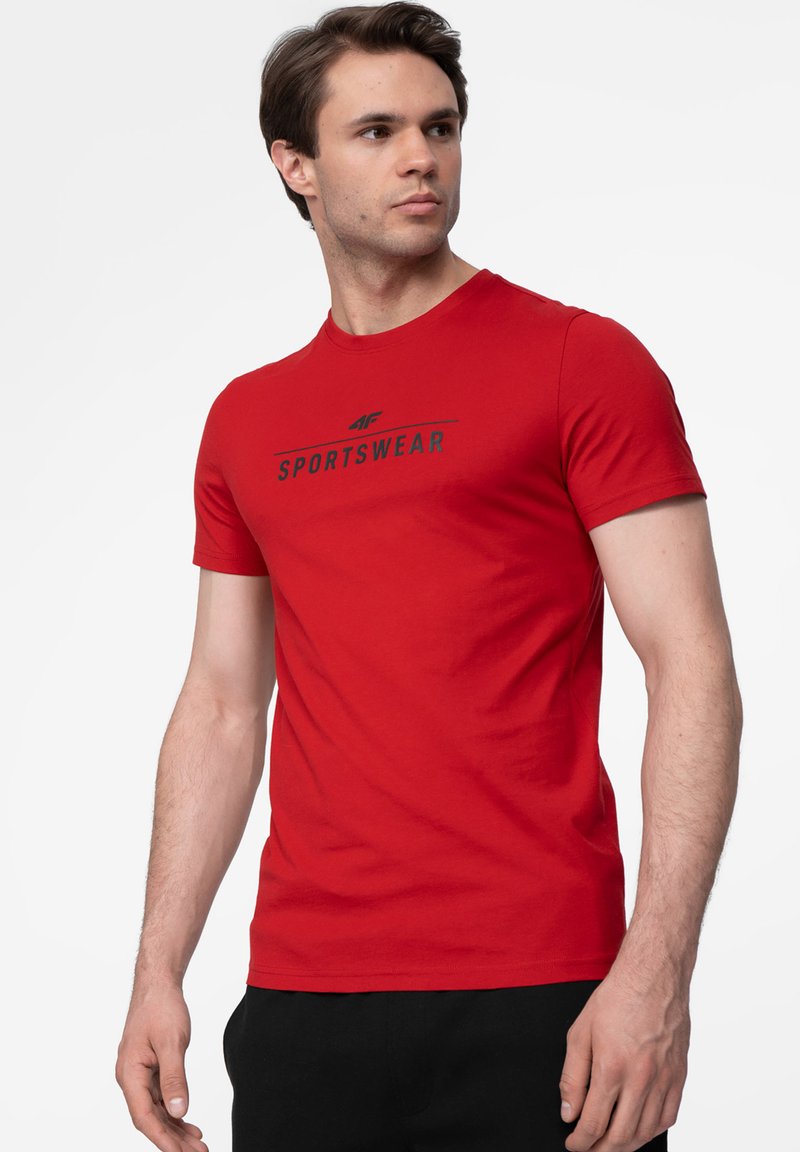 4F T-Shirt print - red/rot - Zalando.at