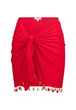 Moda Minx SARONG DROPLET SHORT - Accesoriu plajă - red/roșu - Zalando.ro
