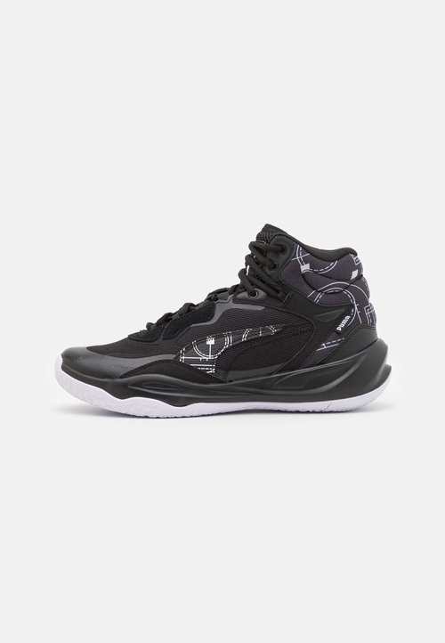 Puma PLAYMAKER PRO MID BASKETBALL - Basketballschuh - puma black ...