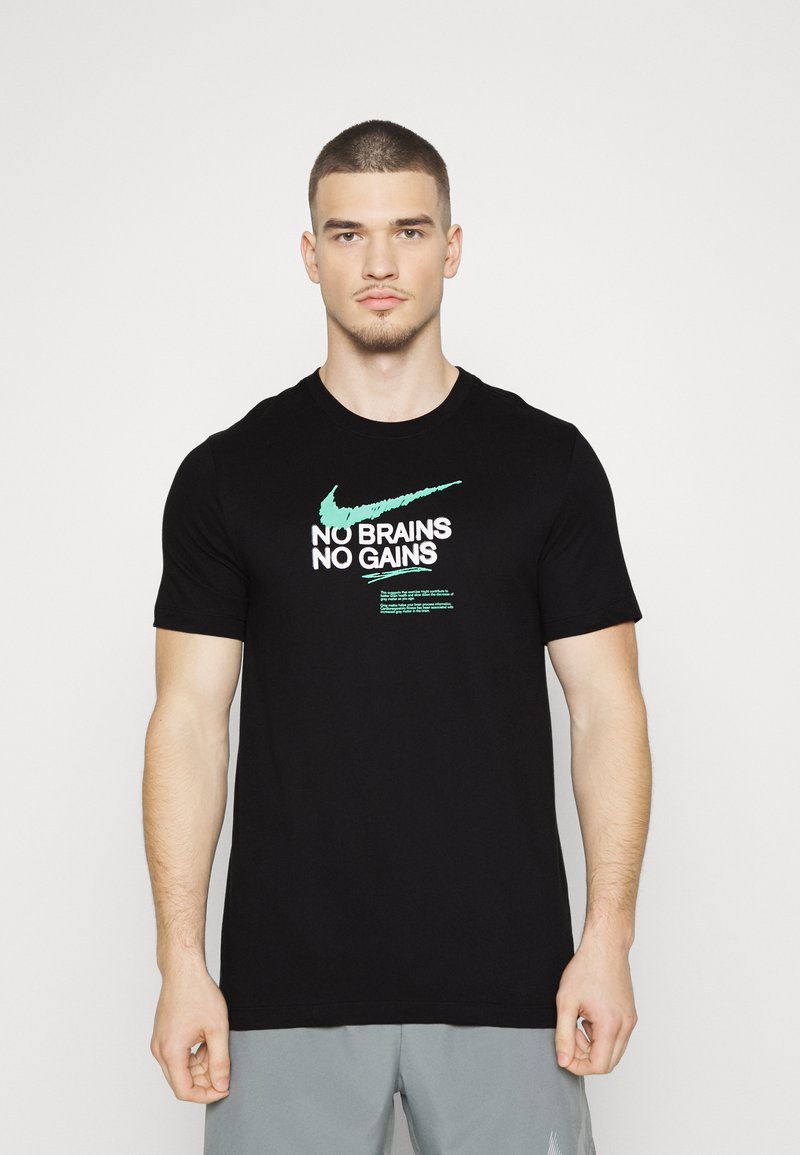 Nike Performance Tee Sport T Shirt Black Schwarz Zalando At