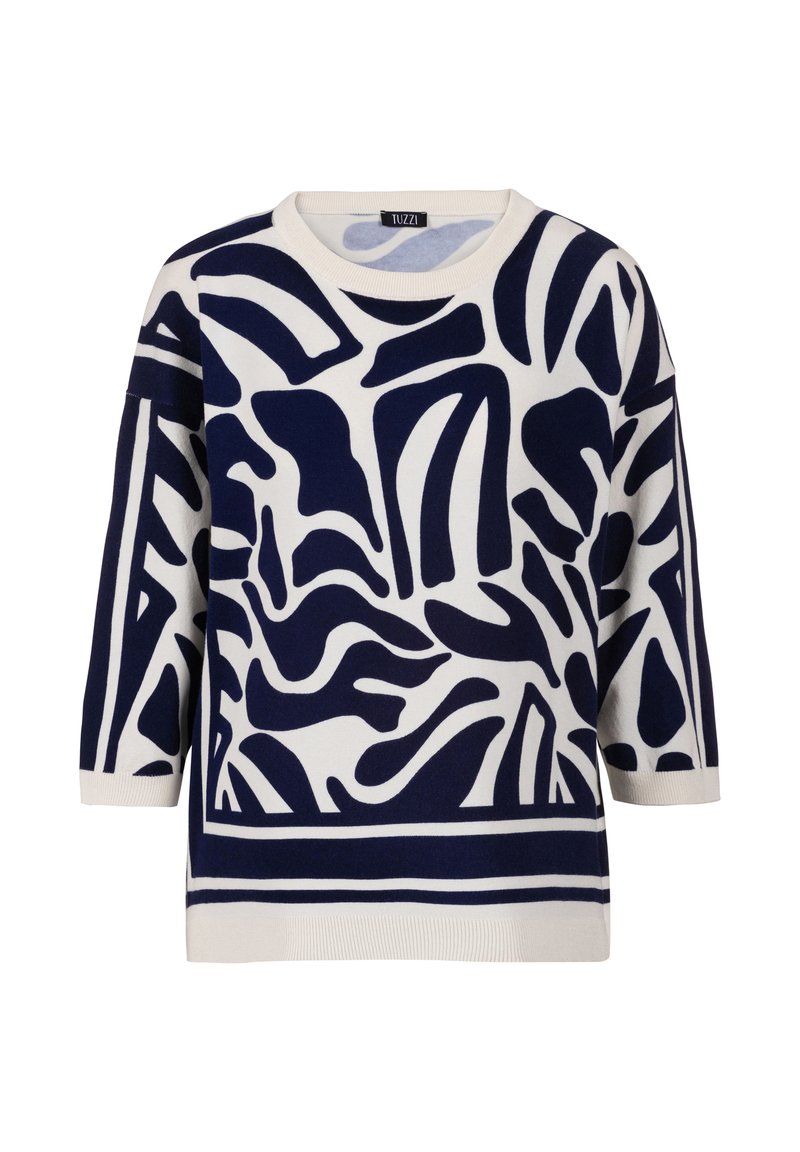 TUZZI Pullover - deep sea/ecru/bleu - ZALANDO.FR