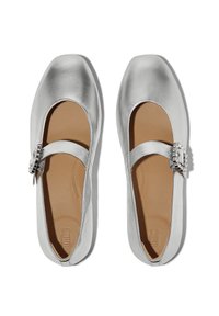 FitFlop MARY JANE DELICATO CRYSTAL-BUCKLE METALLIC - Ankle strap ballet ...