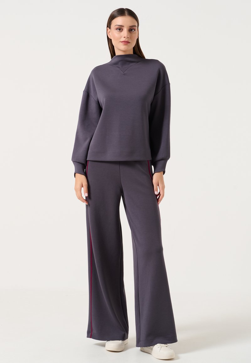 Jimmy Key LOOSE FIT WIDE LEG HIGH WAIST JERSEY TROUSERS - Broek ...