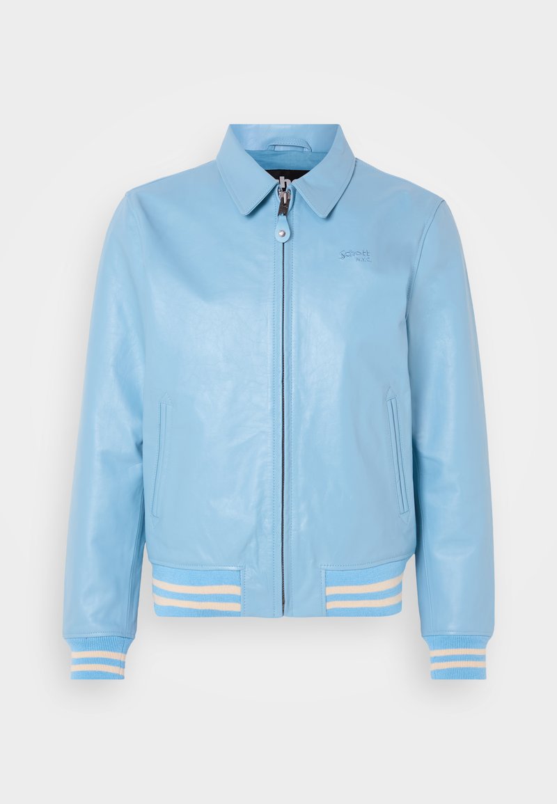 Schott STRIPE - Bomberjacks - sky/ecru/lichtblauw - Zalando.nl
