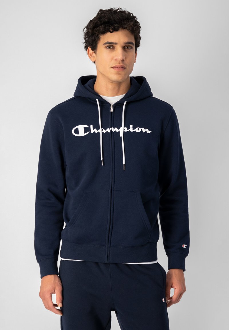 Champion AMERICAN CLASSICS - Sudadera con cremallera - dark blue/azul ...