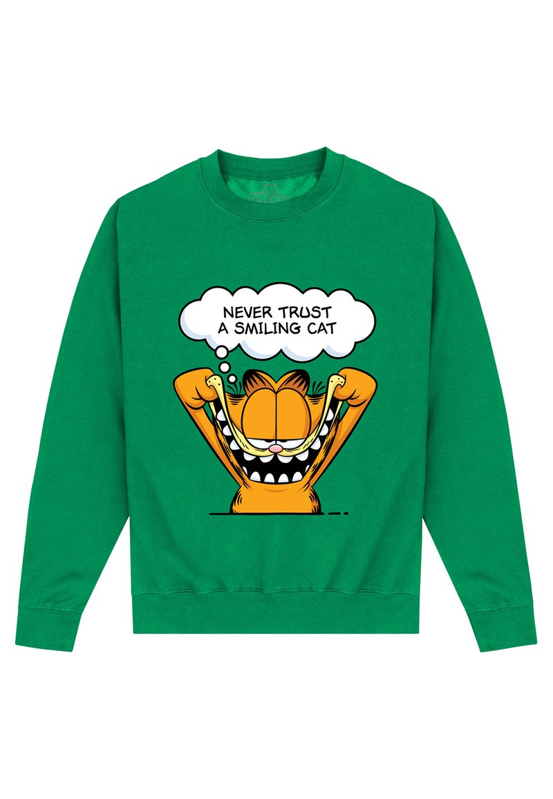 Henry Tiger GARFIELD SMILING CAT - Sweater - kelly green/groen - Zalando.nl