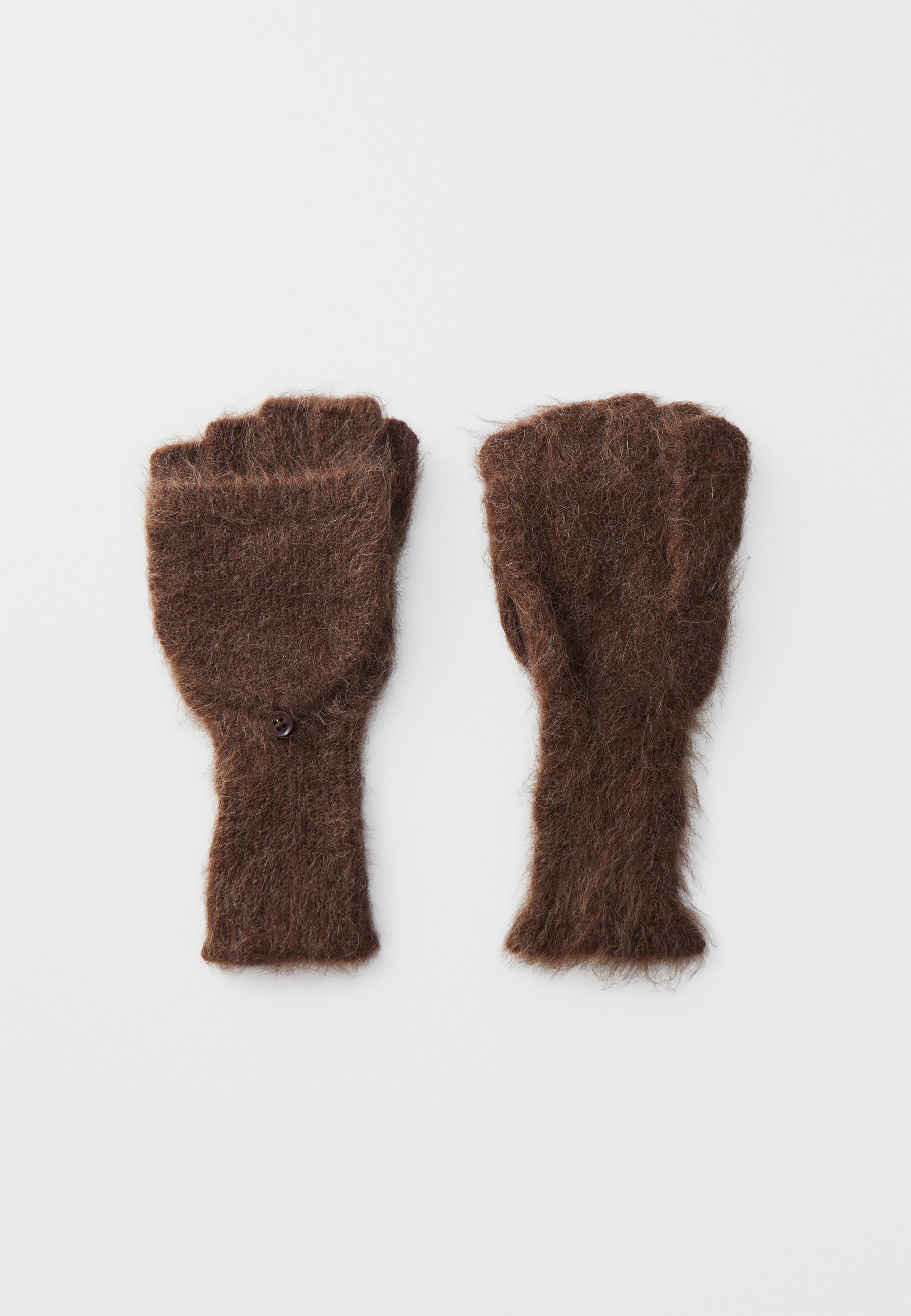 Fluffy fingerless gloves store