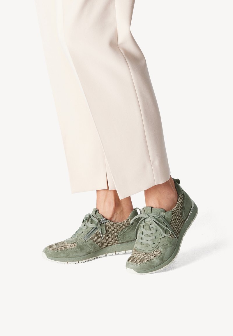 Tamaris PURE RELAX - Baskets basses - sage comb/gris - ZALANDO.FR