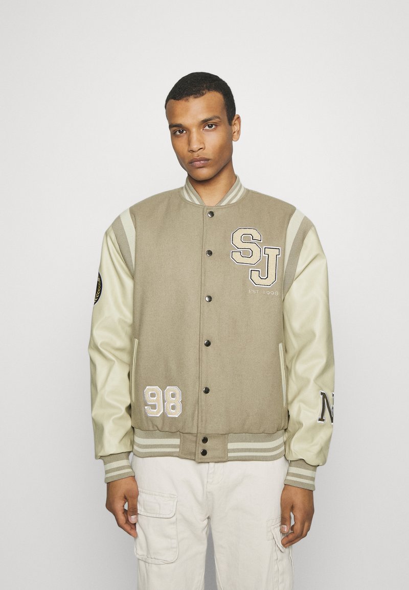 Sean John SCRIPT LOGO COLLEGEJACKET - Bomberjacks - beige - Zalando.nl