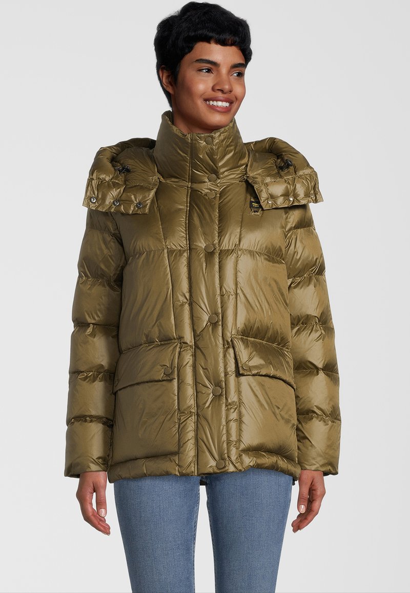 Blauer BOXY CUT - Down jacket - khaki - Zalando.de