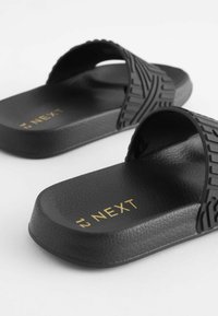 Next PATTERNED SLIDERS - Badesandale - black/schwarz - Zalando.ch
