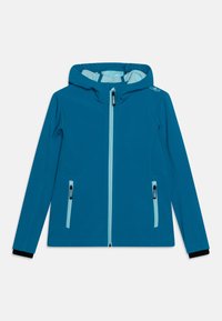 CMP KID FIX HOOD UNISEX - Chaqueta softshell - giada/azul petróleo ...