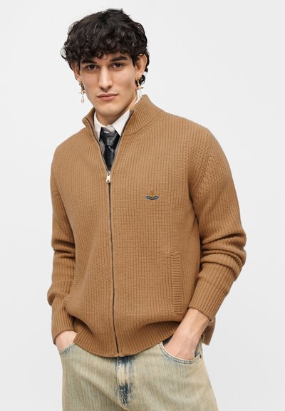 Vivienne Westwood FISHERMAN ZIP UP - Cardigan - camel - Zalando.co.uk