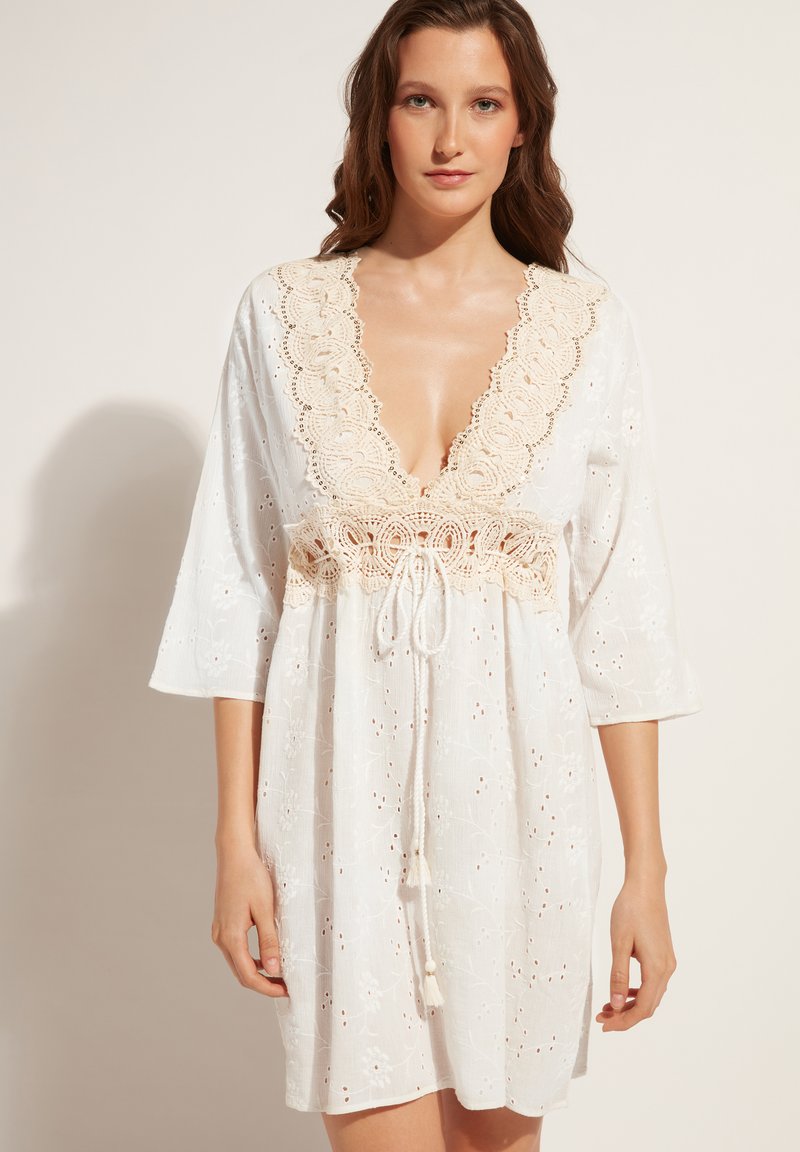 Calzedonia DRESS - Strandaccessoire - weiß white/weiß - Zalando.de